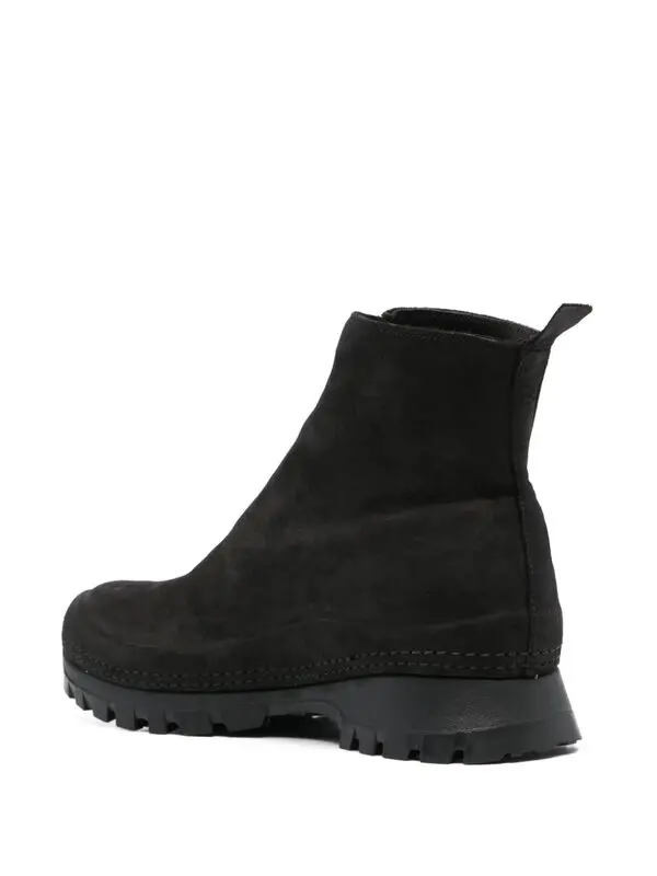 Guidi Suede Ankle Boots - Black