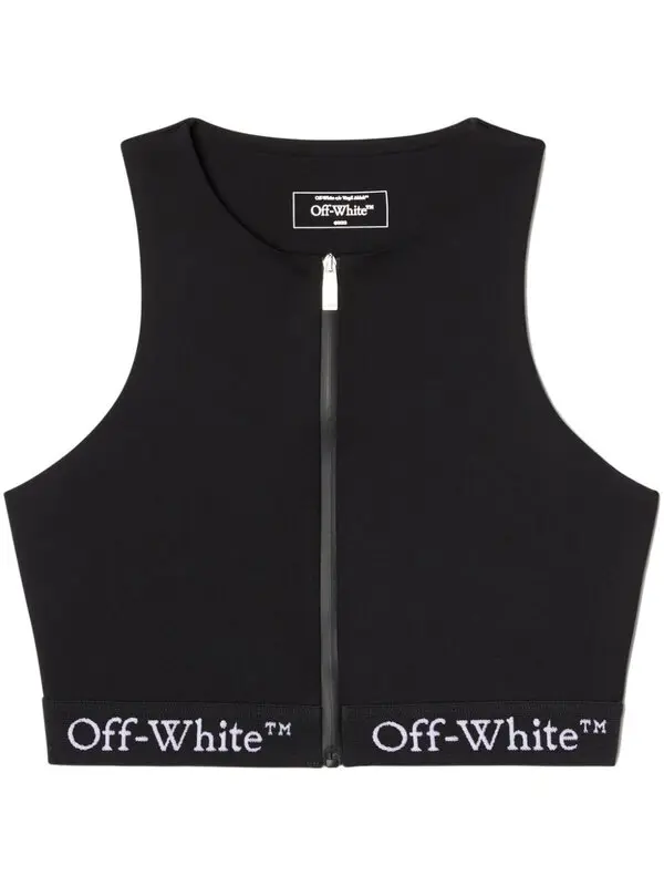 Off-White Logo-band Rowing Top - Black