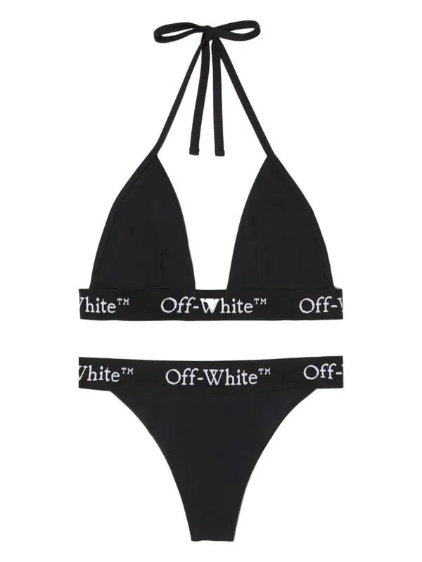 Off-White Logo-band Bikini - Black