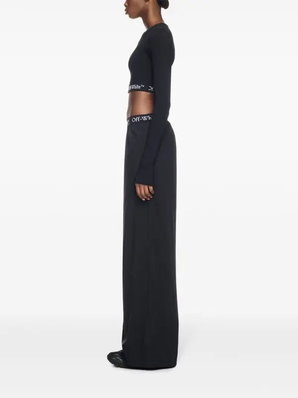 Off-White Elasticated Logo Waistband Nylon Trousers