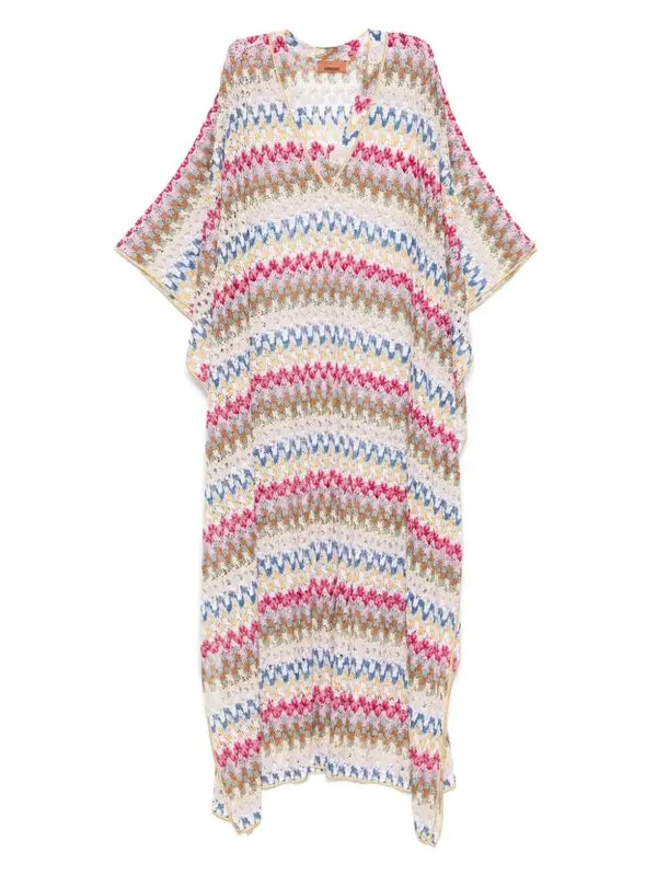 Missoni Lamé Crochet Beach Cover-up - Pink