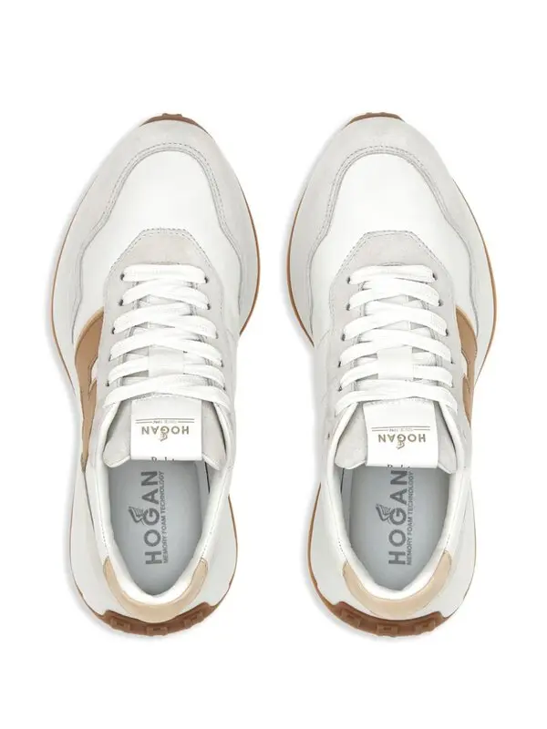 Hogan Logo-Patch Sneakers White 28% Off Editorialist