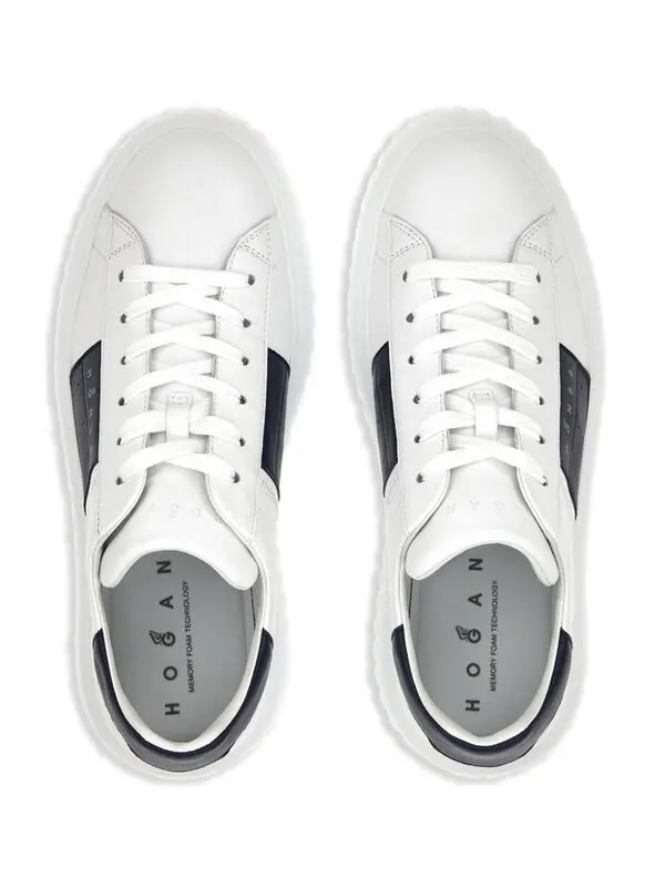 Hogan H-stripes Leather Sneakers
