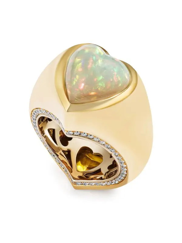 RENATO CIPULLO 18kt Yellow Sapphire And Diamond Ring - Gold