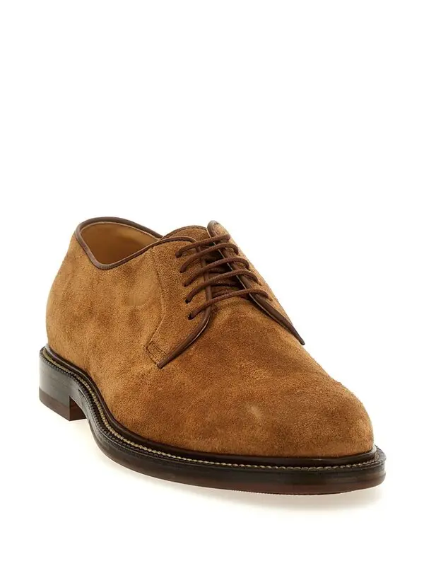 Brunello Cucinelli Suede Derby Shoes