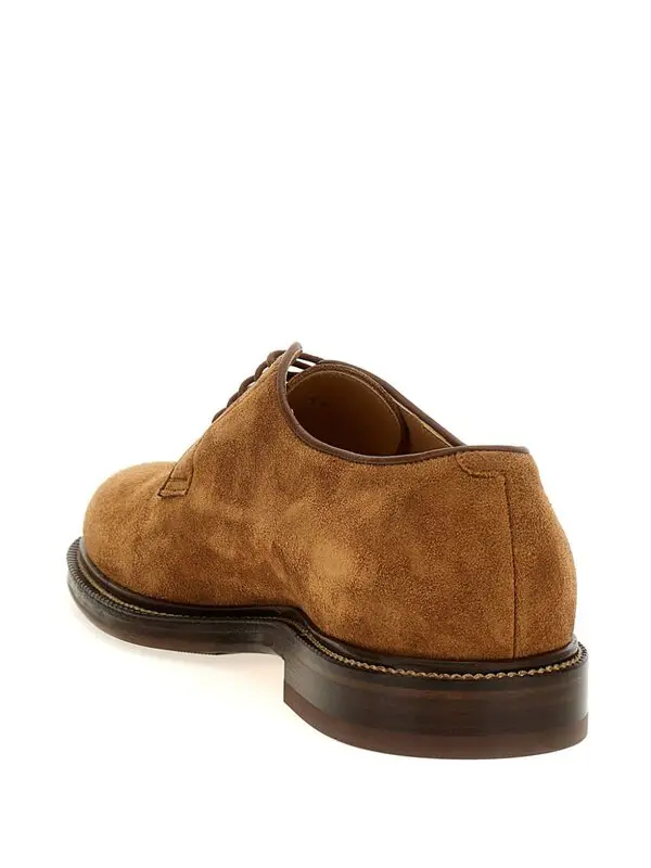 Brunello Cucinelli Suede Derby Shoes