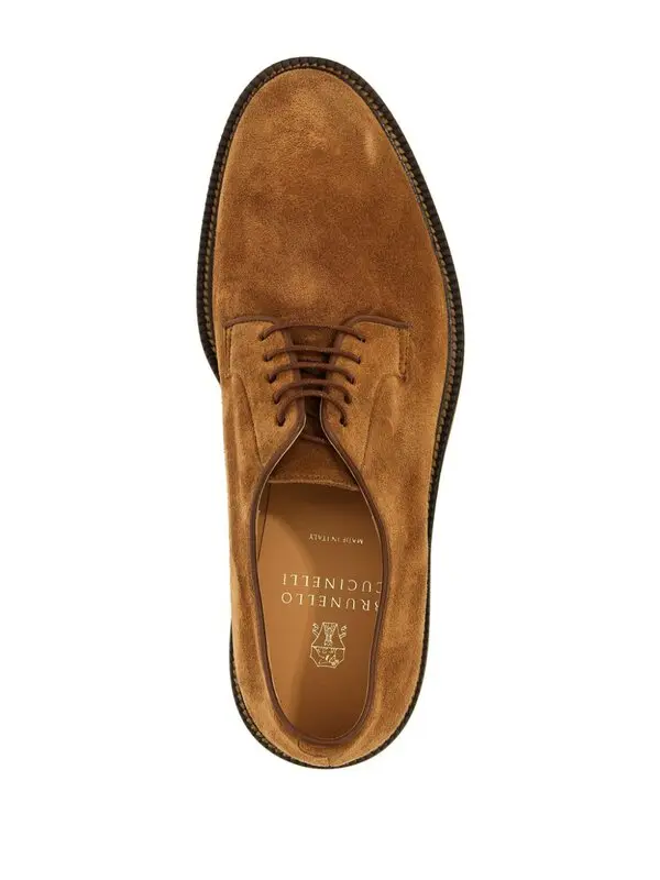 Brunello Cucinelli Suede Derby Shoes