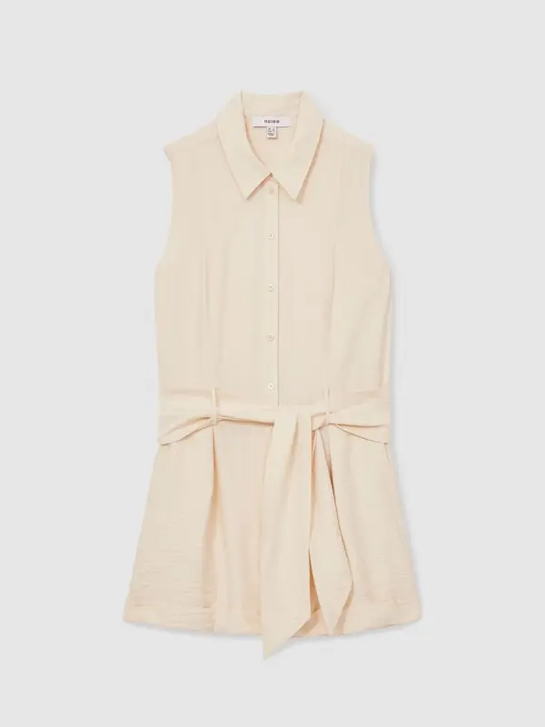 REISS Millie Belted Cover-up Playsuit