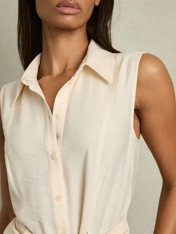 REISS Millie Belted Cover-up Playsuit