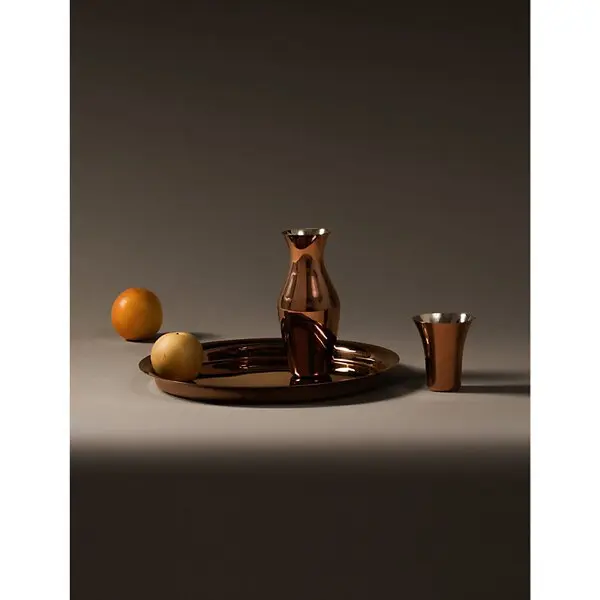 ALESSI Kuru Kuru Copper Stainless-steel Cup 10.7cm - Red