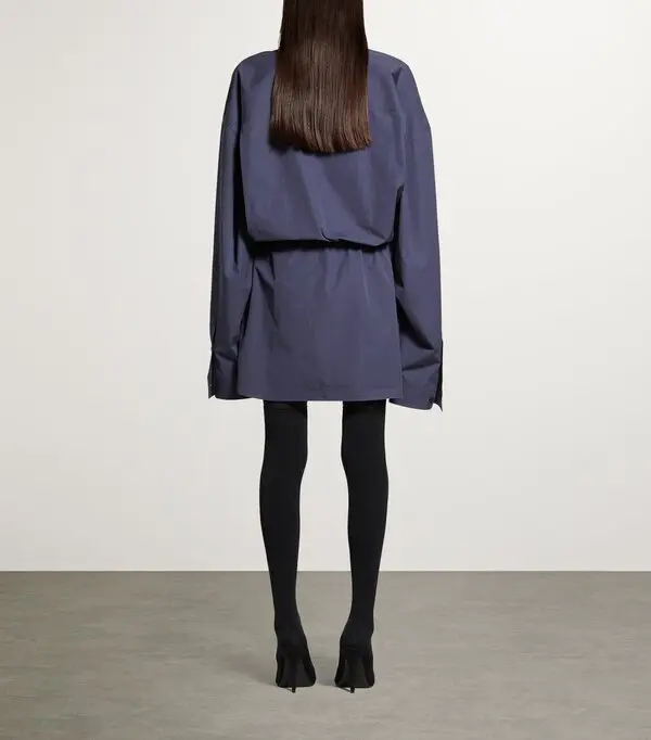 Balenciaga Cotton Mini Shirt Dress