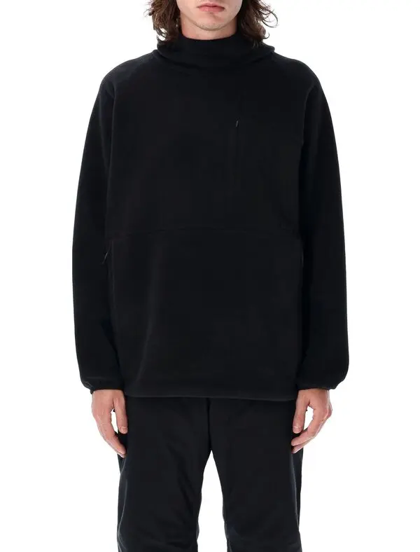 Snow Peak Double Face Fleece Hoodie In Black - 65% Off | Editorialist
