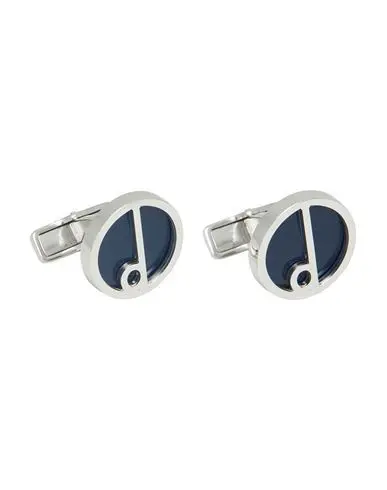 Dunhill Cufflinks And Tie Clips 925/1000 Silver - Blue