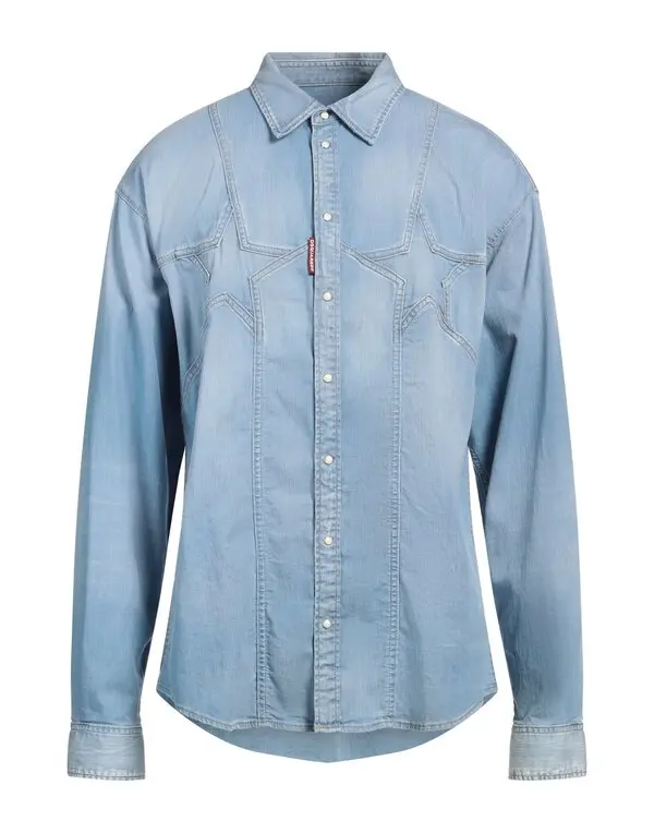 Dsquared2 Denim Shirt Size Cotton, Elastane