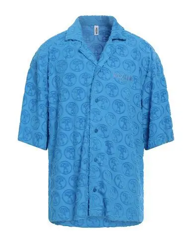 Moschino Shirt Azure Size Cotton, Polyester - Blue