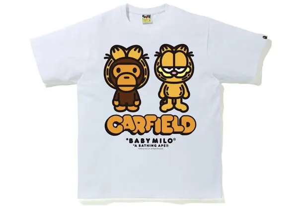 A BATHING APE X Garfield #1 Tee Shirt - White