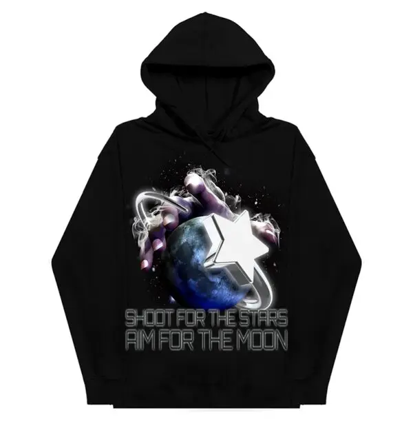 POP SMOKE X Who Decides War Infinite Reach Hoodie - Black