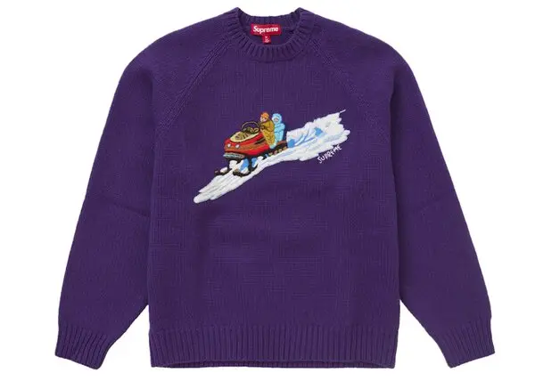 Supreme Snowmobile Sweater - Purple