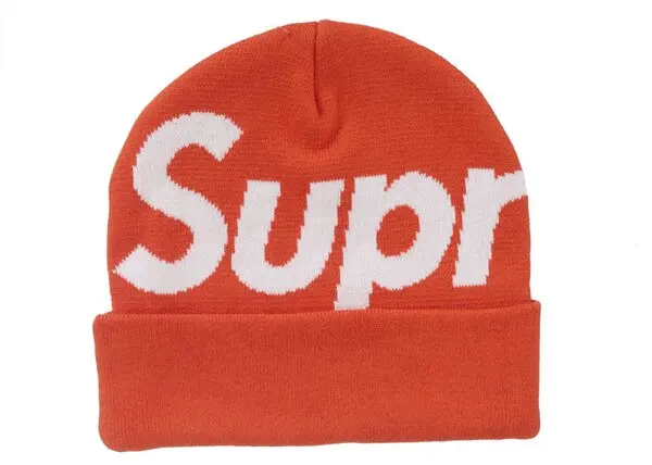 Supreme Big Logo Beanie - Orange