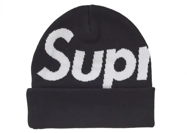 Supreme Big Logo Beanie - Black