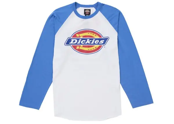 Supreme Dickies Raglan Long Sleeve Top - Blue