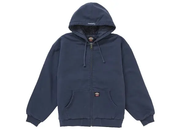 Supreme Dickies Quilted Lined Zip Up Hooded Sweatshirt