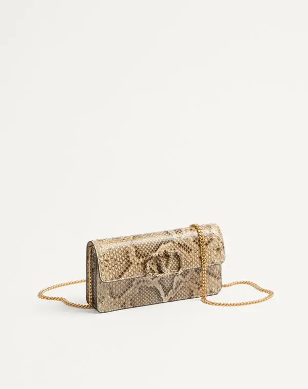 Valentino Garavani Vlogo Signature Python Chain Wallet