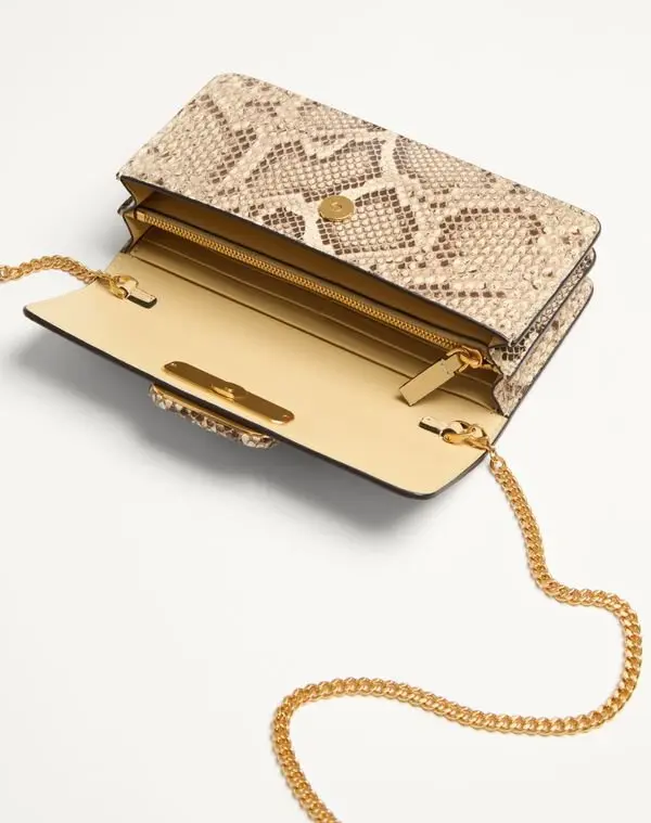 Valentino Garavani Vlogo Signature Python Chain Wallet