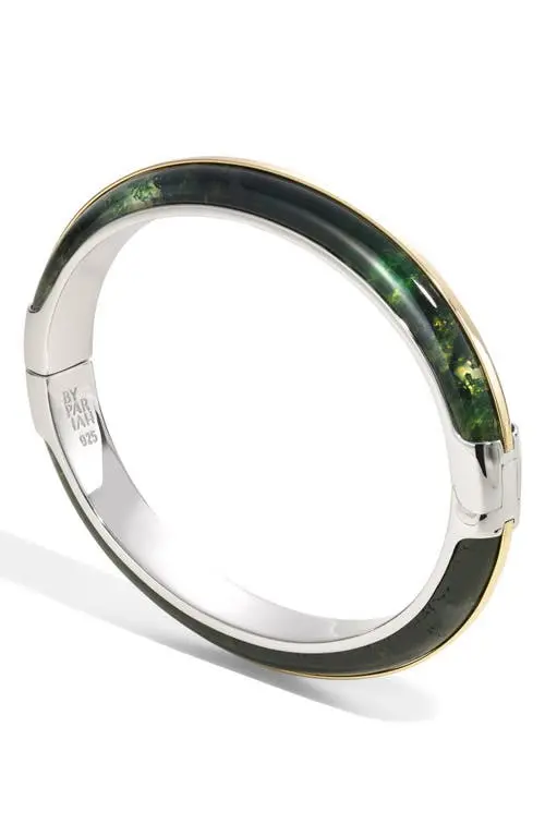 BY PARIAH Essentials Stacking Bangle - Moss Agate