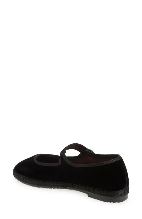 FLABELUS Antonia Mary Jane Flat - Black