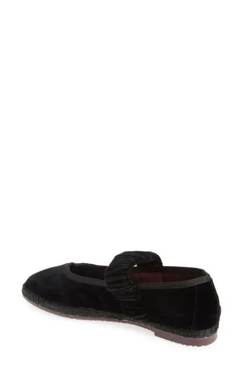 FLABELUS Mafalda Mary Jane Flat - Black