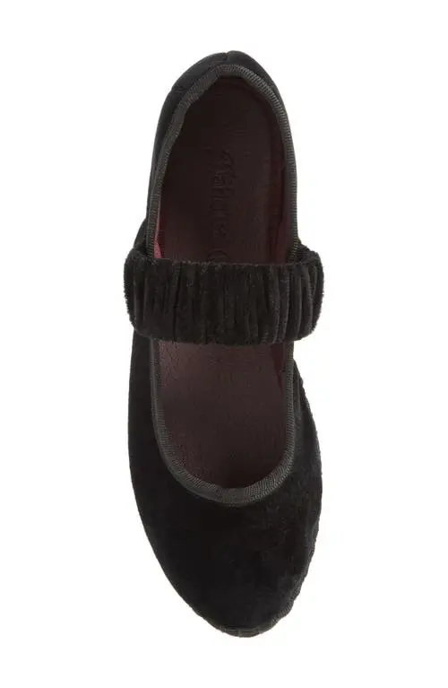 FLABELUS Mafalda Mary Jane Flat - Black