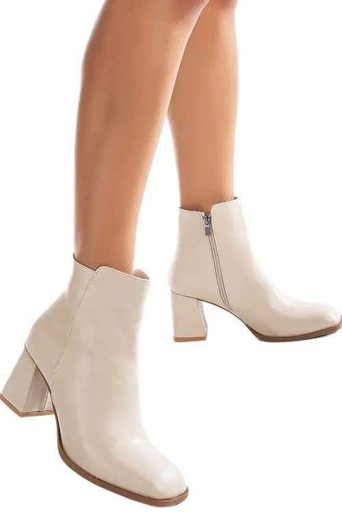 FOREVER & ALWAYS SHOES Nadine Ankle Boots - Beige