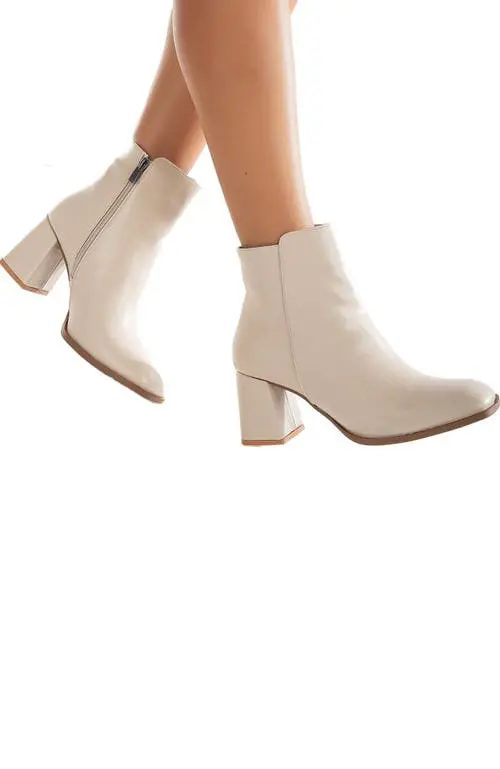 FOREVER & ALWAYS SHOES Nadine Ankle Boots - Beige