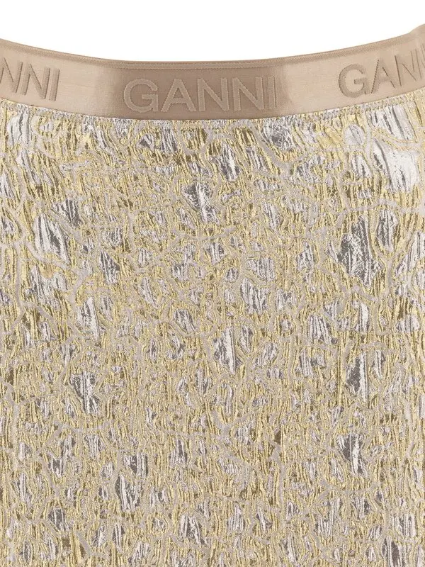 GANNI Mini Skirt - Gold