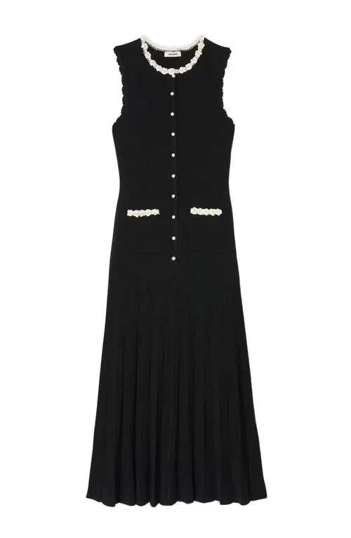 sandro crochet fish dress Sandro Crochet Dress In Beige - 50% Off