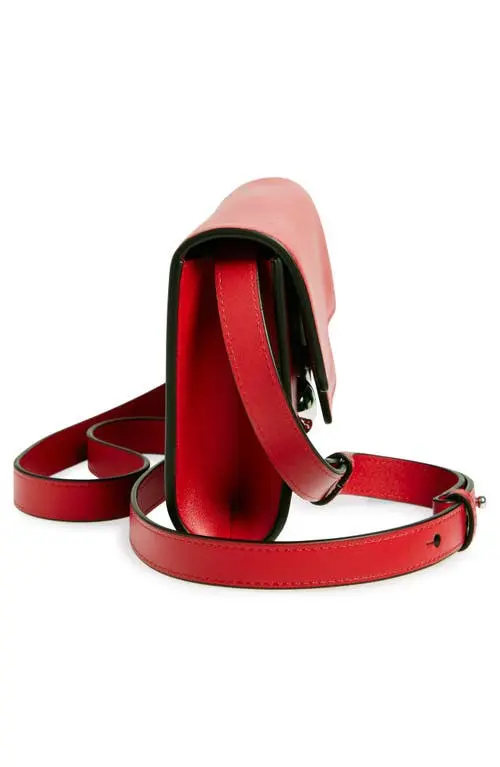Marni Trunkaroo Leather Shoulder Bag - Very/ Red
