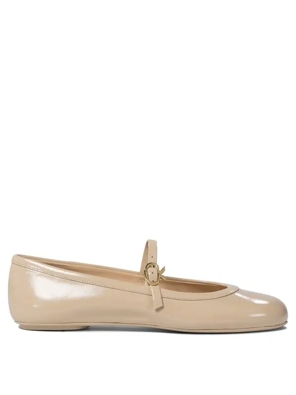 GIANVITO ROSSI Mary Jane Ballerinas - Beige