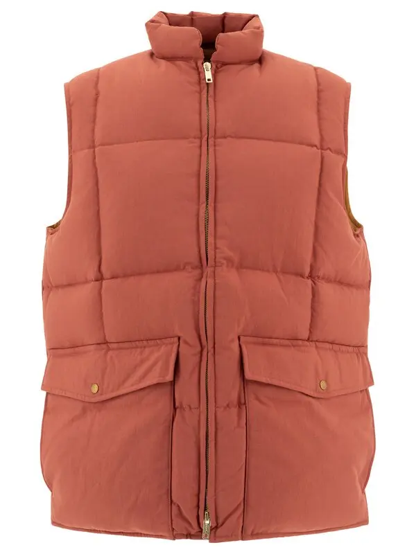 BEAMS Oxford Nylon Sleeveless Down Jacket