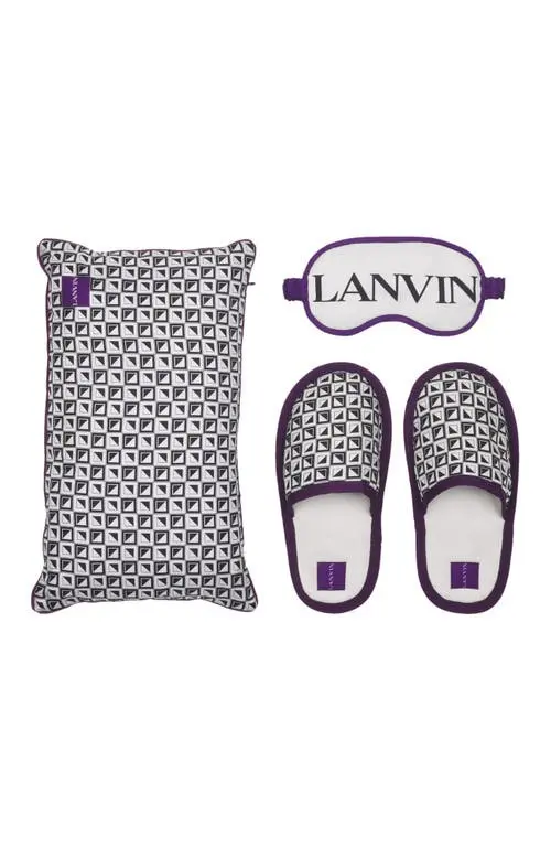 LANVIN X Future Silk Travel Kit - Black/purple  Reign