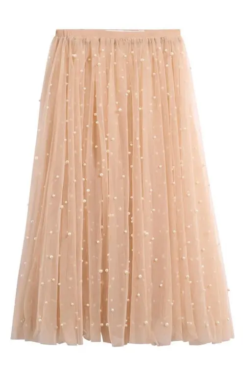 NADINE MERABI Blake Embellished Midi Skirt