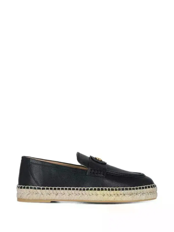 Valentino Garavani Palm Avenue Calfskin Loafers - Black