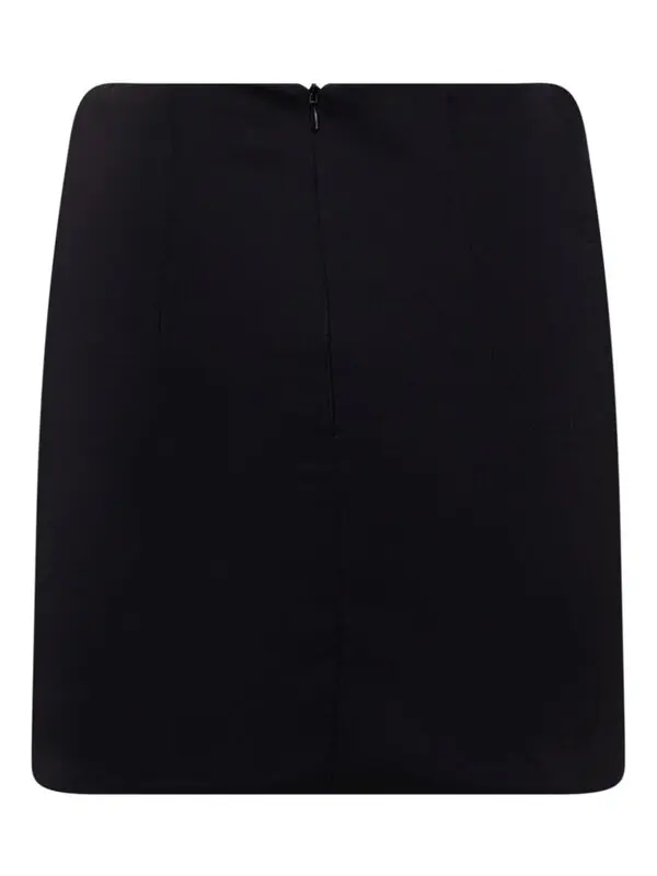 NINEMINUTES Draped Mini Skirt - Black