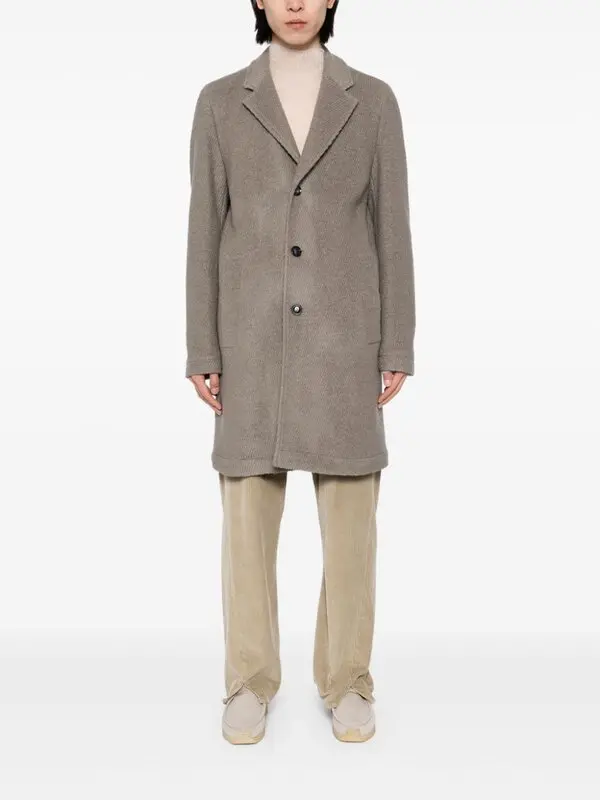 BOSS Single-breasted Tailored Coat - Neutrals