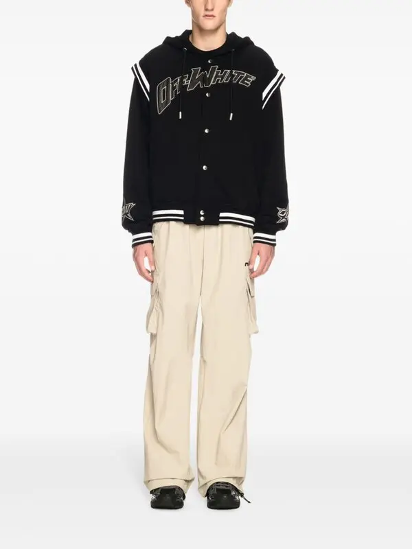 Off-White Logo-appliqué Bomber Jacket