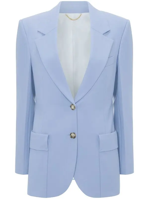 Victoria Beckham Single-breasted Blazer - Blue