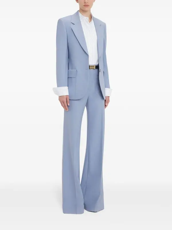 Victoria Beckham Single-breasted Blazer - Blue