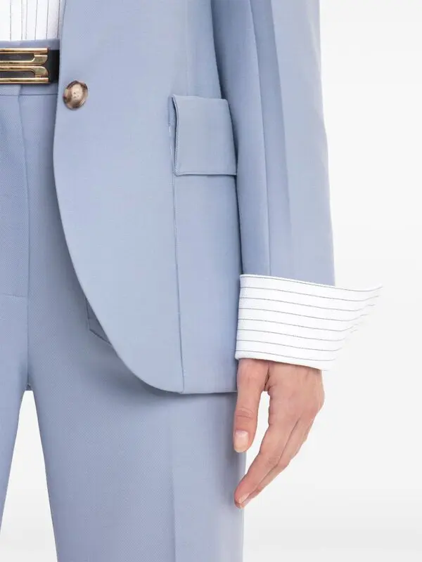 Victoria Beckham Single-breasted Blazer - Blue