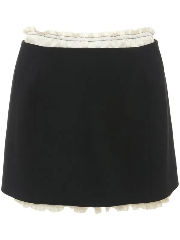 Victoria Beckham Ruched-detail Mini Skirt