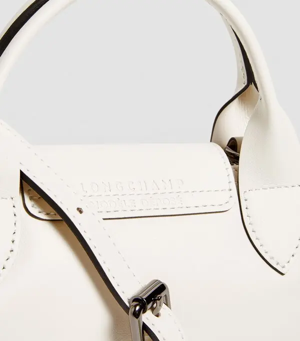 Longchamp Le Pliage Xtra Leather Handbag - White